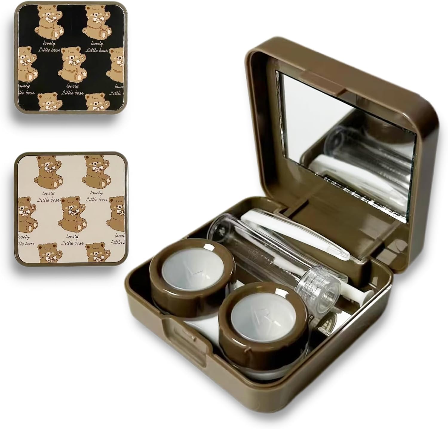 Amazon.com: 2 Kits Portable 4 in 1 Contact Lens Case, Contact Lens ...