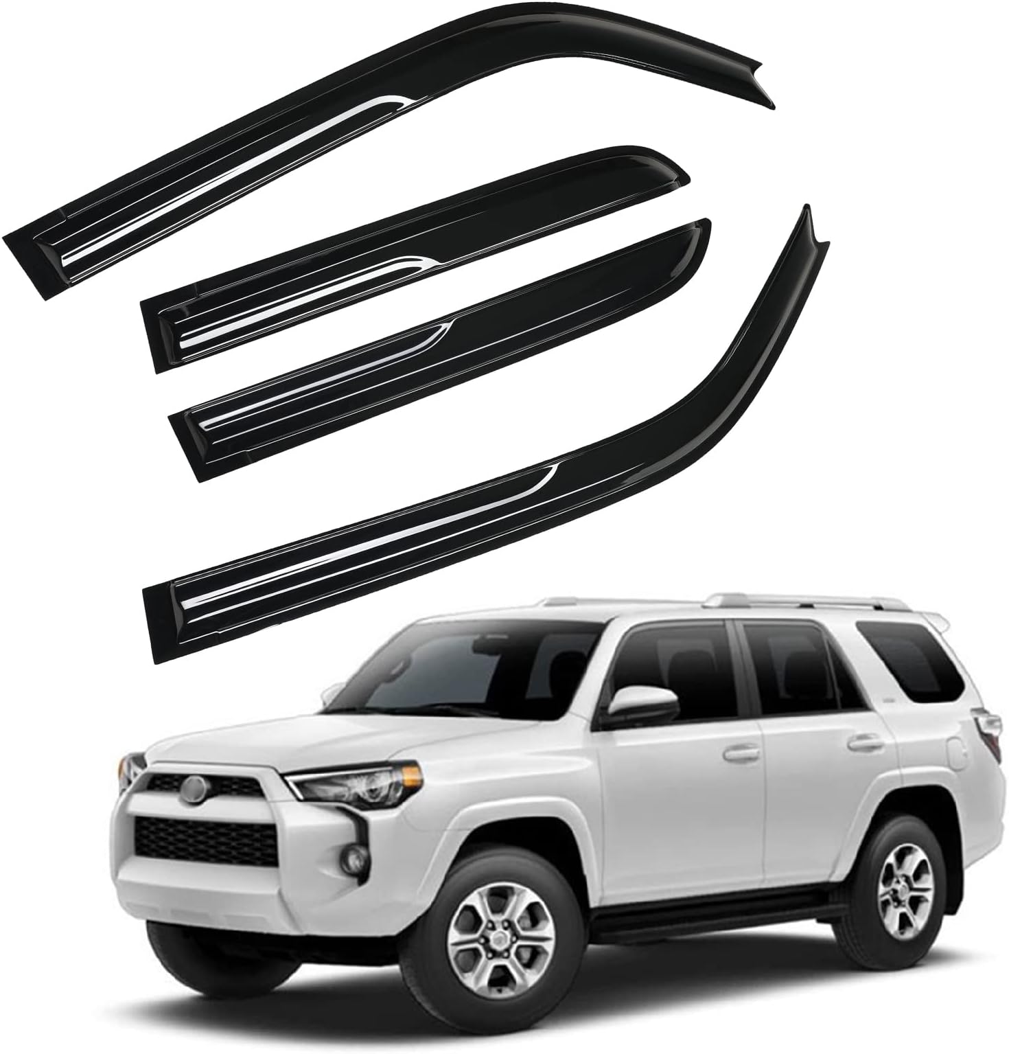 Amazon.com: KitsPro Side Window Rain Guards for 2010-2024 Toyota ...