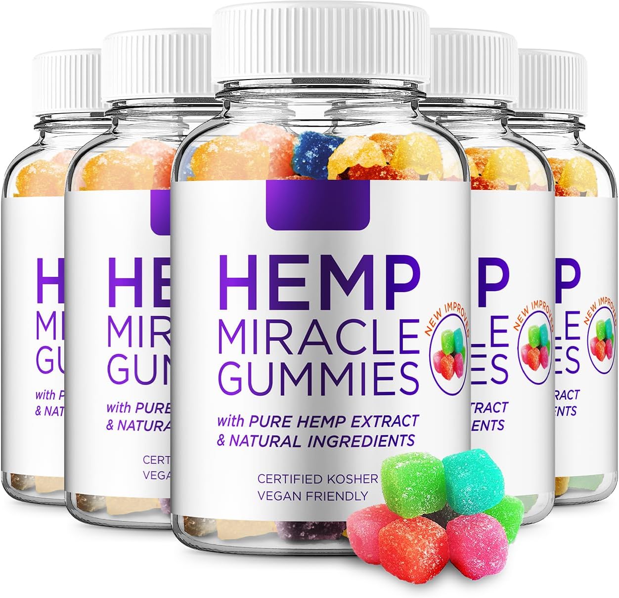 Amazon.com: (5 Pack) Miracle Root Hemp Gummies Advanced Formula Miracle ...