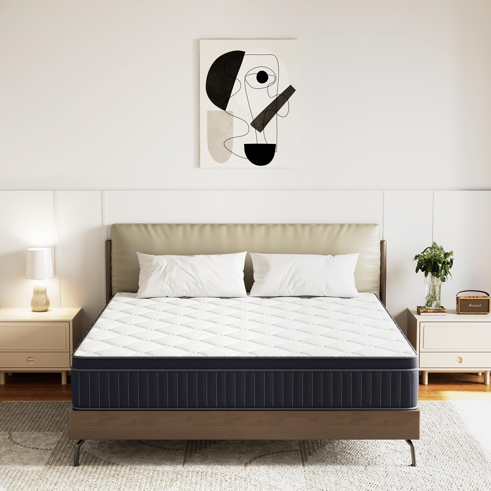 Amazon.com: HAYOVE 12 Inch Full Mattress, Medium Hybrid Mattress with ...