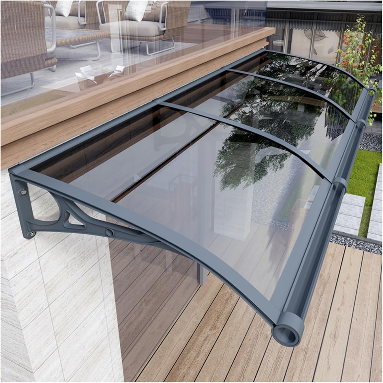 Modern Entrance Door Canopy, Window Awning,100% Polycarbonate Quality ...