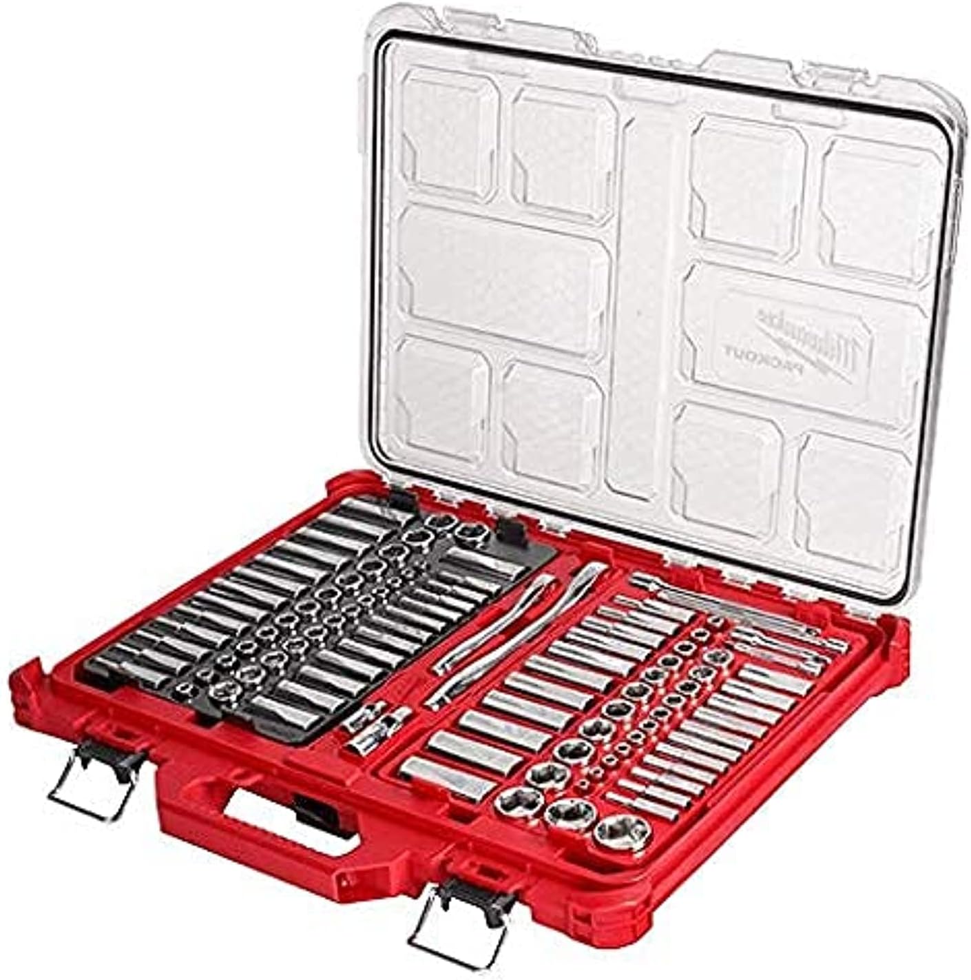 Amazon.com: . Milwaukee 47 Pc 1/2” Drive Ratchet & Socket Set with ...