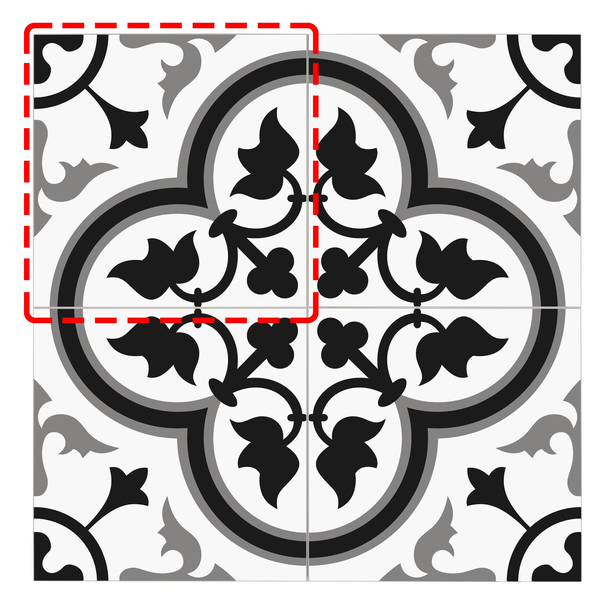 Grey Chevron Round Sticker