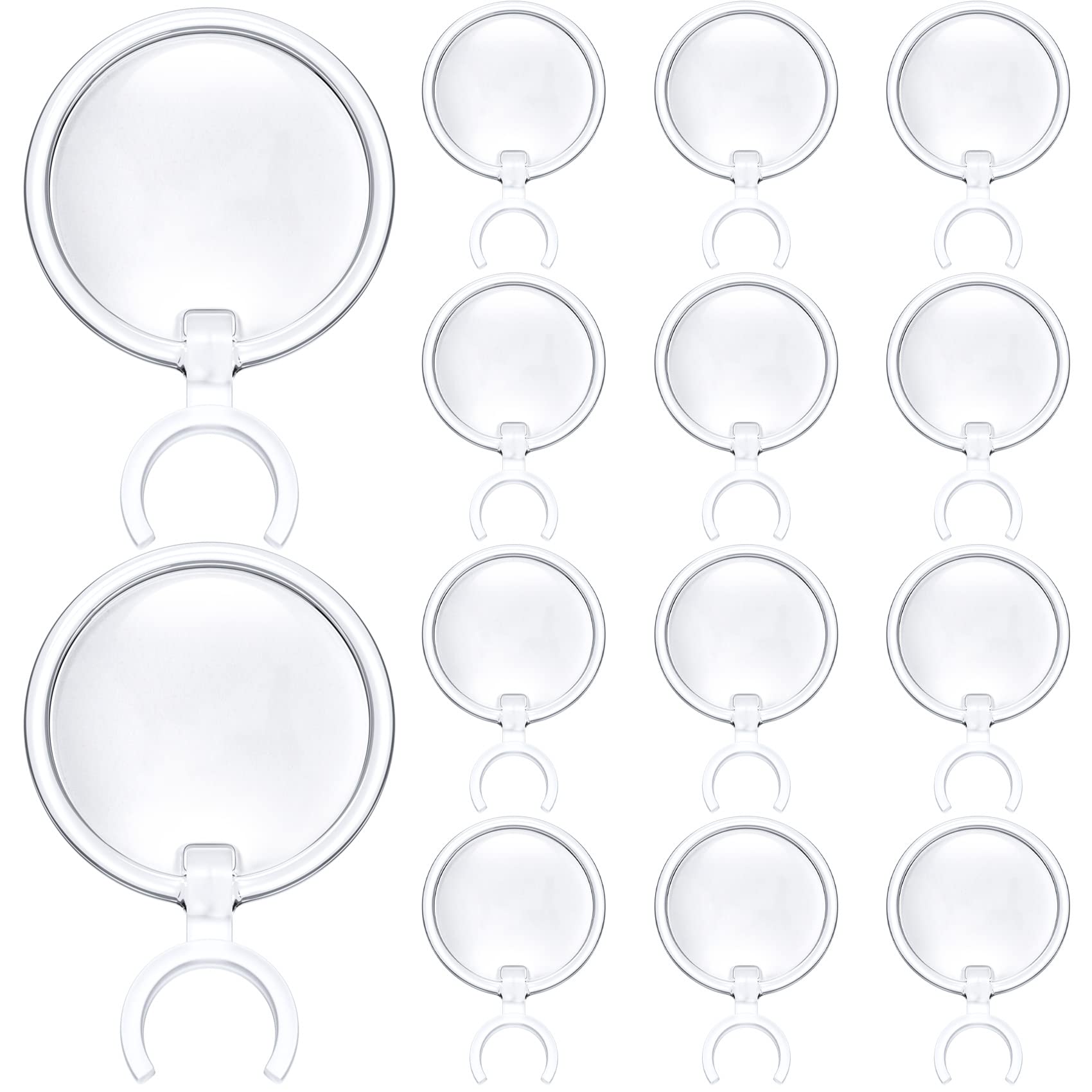 Amazon.com: OIIKI 20Pcs Diamond Pen Magnifier Clip, Plastic Round ...