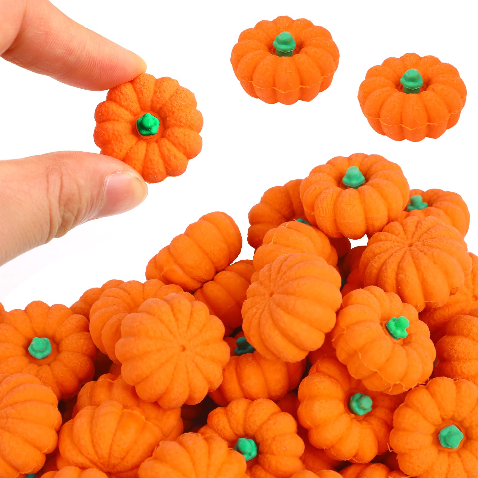 Amazon.com: FOIMAS 33pcs 3D Pumpkin Erasers,Mini Pumpkin Rubber Eraser ...