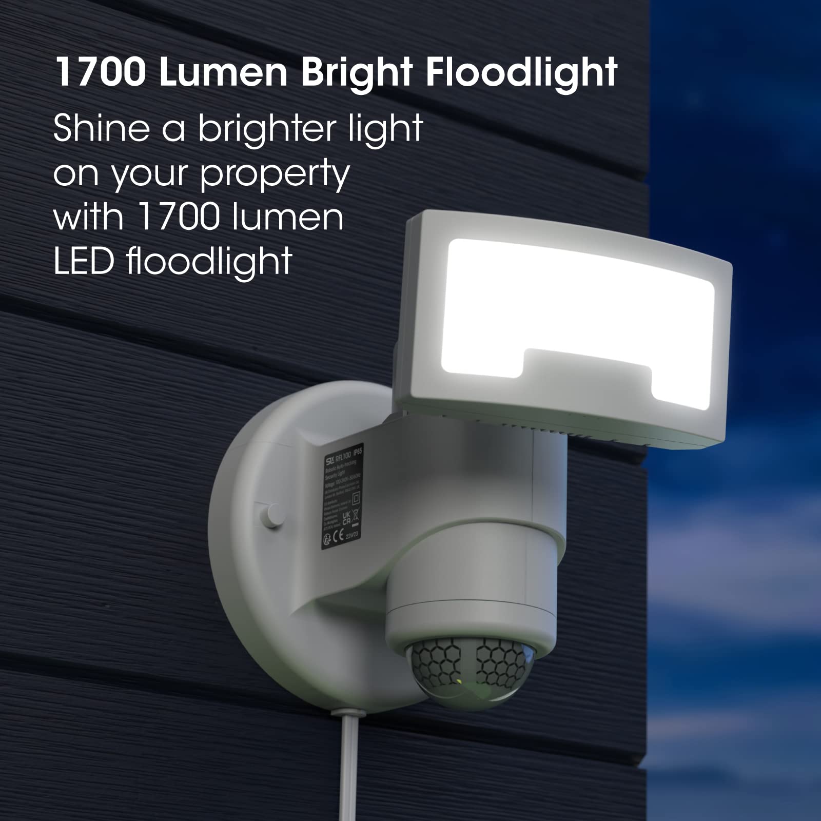 Security Light Outdoor Motion Sensor, PIR Sensor, 1700 Lumen LED ...