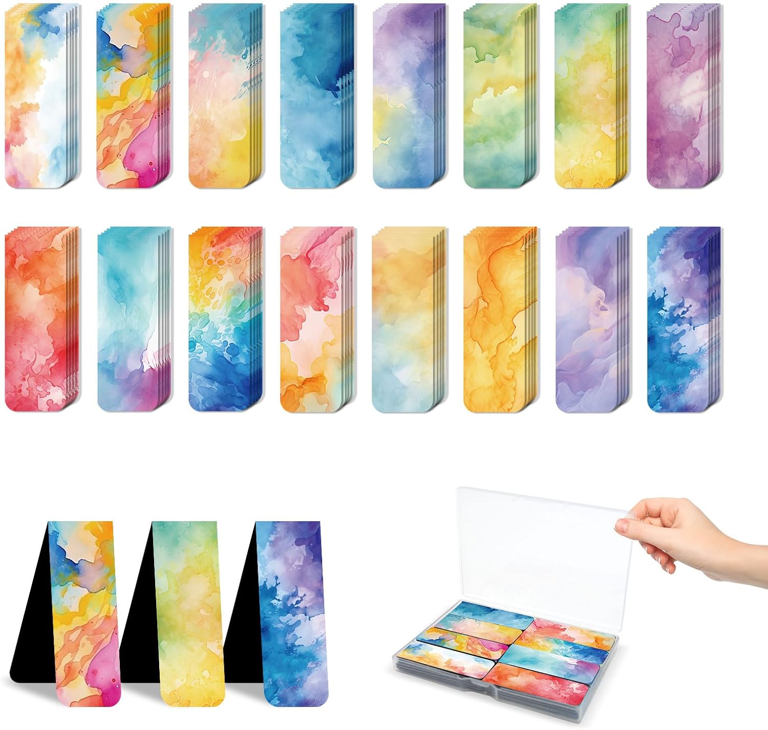 Amazon.com: 48 Pieces Magnetic Bookmarks Magnet Page Markers - Book ...