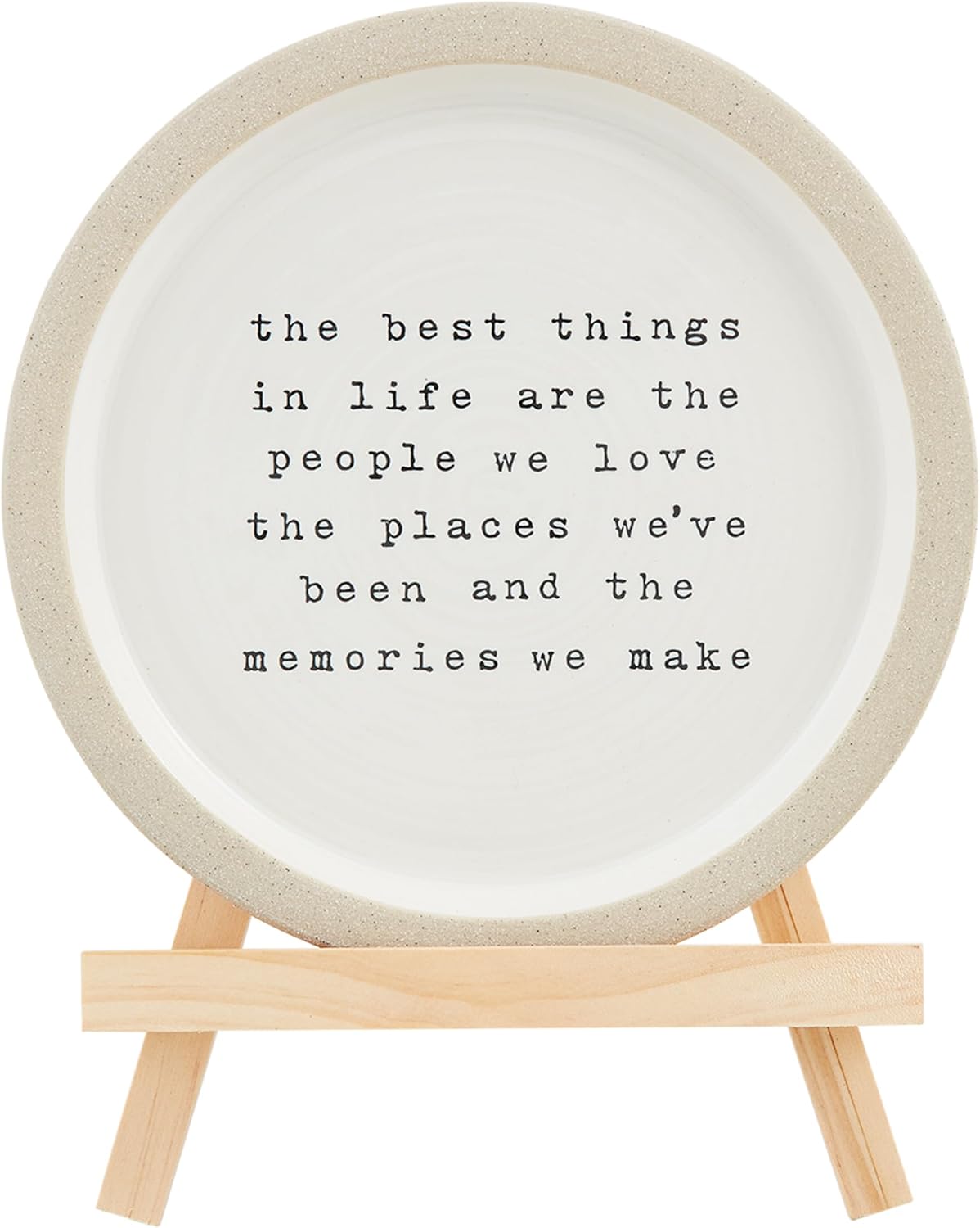 Amazon.com | Mud Pie The Best Plate With Easel; assembled 9" x 7": Plates