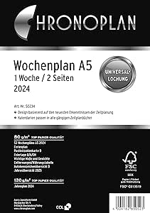 AVERY Zweckform 2024 Weekly Planner A5 (148 x 210 mm) Replacement ...
