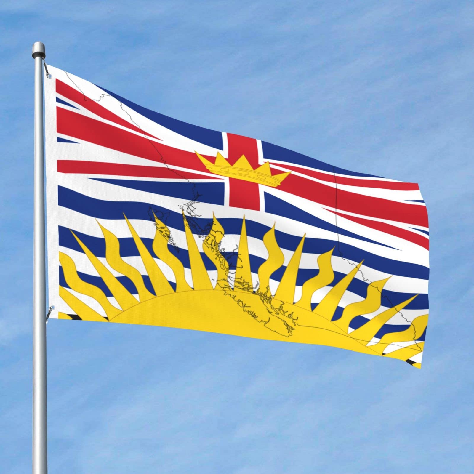 British Columbia Flag Waving