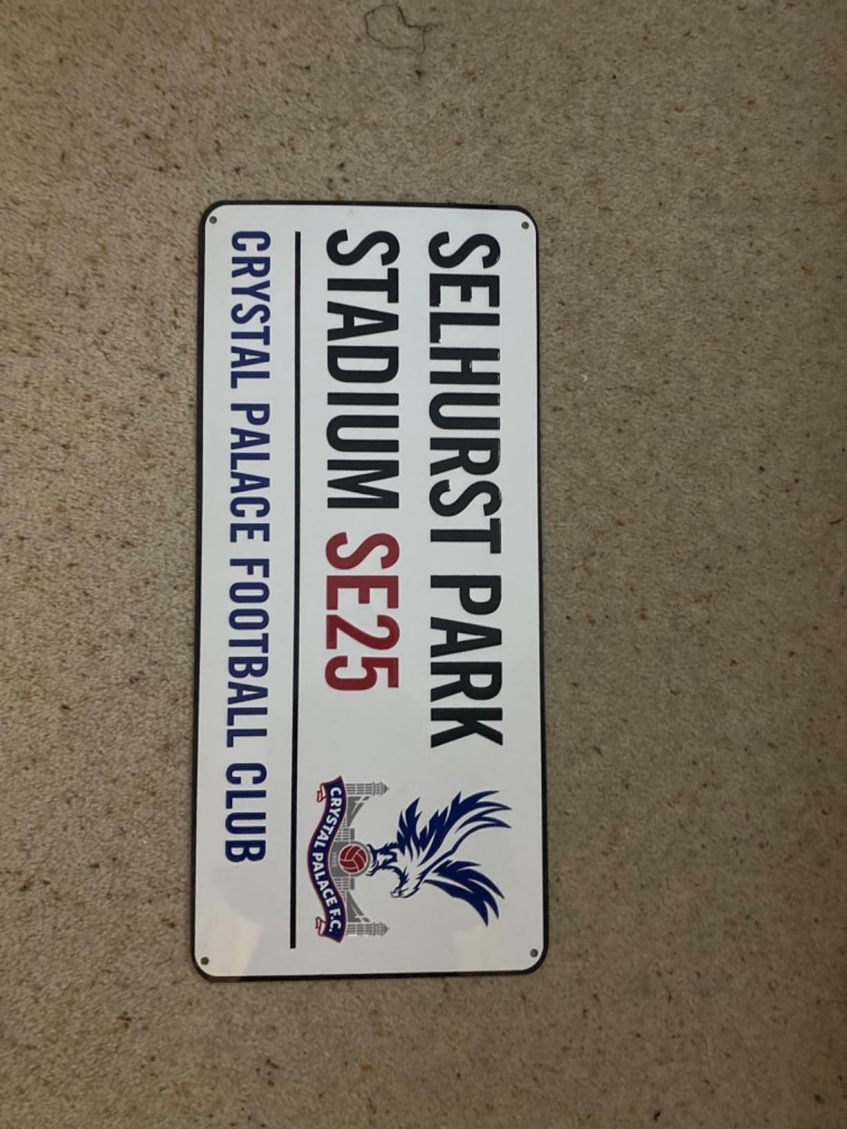 Crystal Palace FC Official Football Gift Street Sign - A Great ...