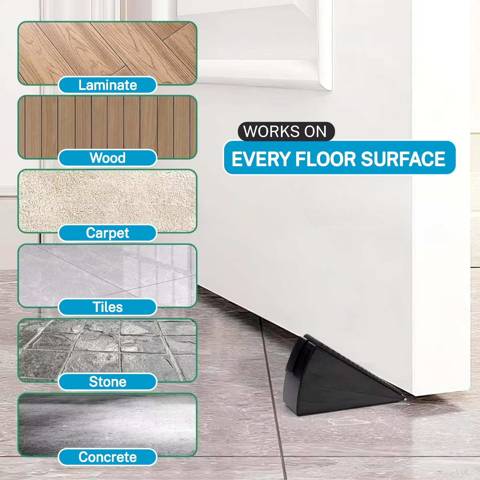 Strongest Large Door Stop, Heavy Duty Stainless Steel Door Stoppers for ...