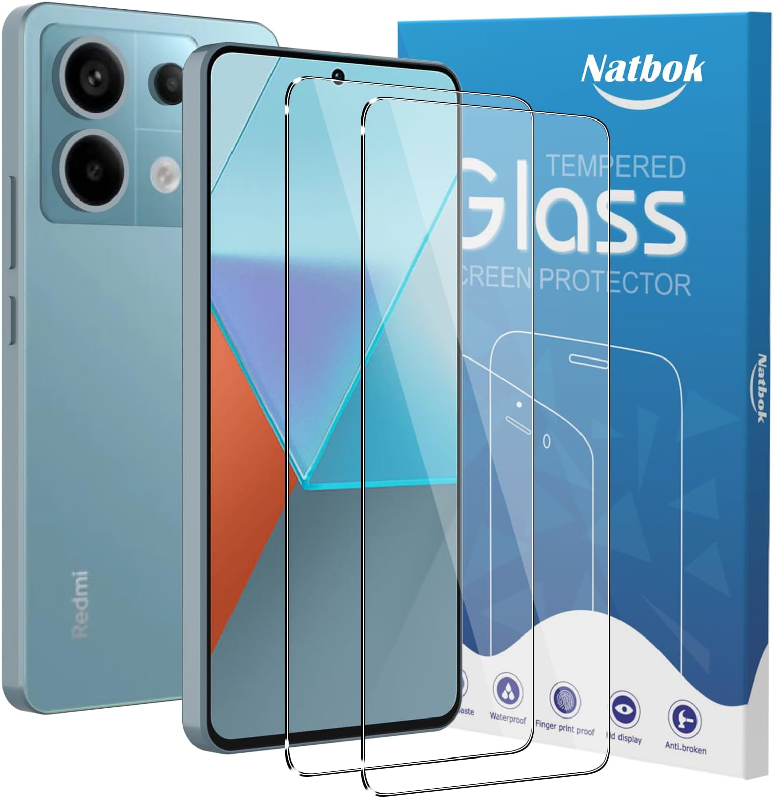 AOKUMA Tempered Glass for Xiaomi Redmi Note 13 Pro+/Redmi Note 13 Pro ...