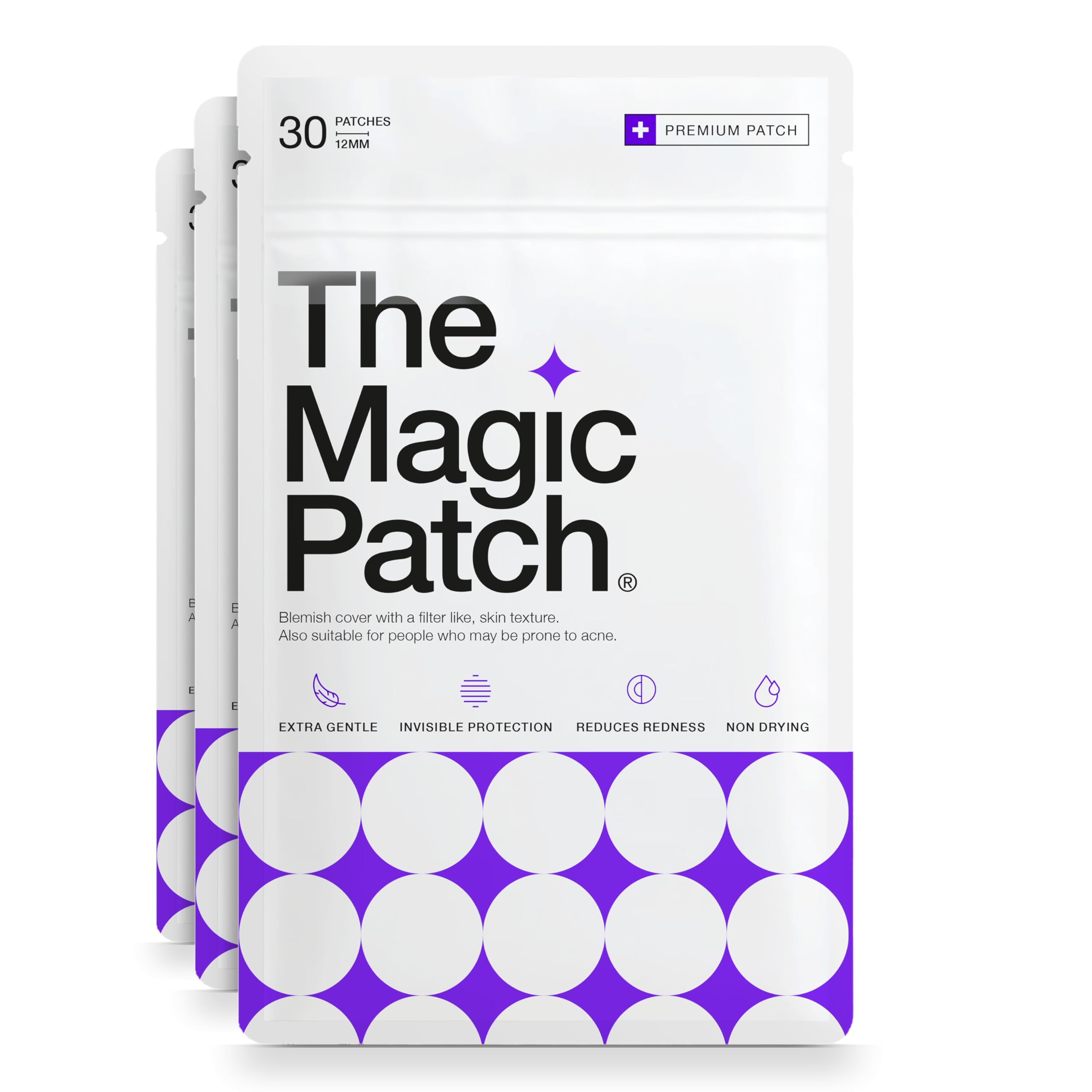 The Magic Patch Acne Patches – Translucent Hydrocolloid Pimple Patch ...