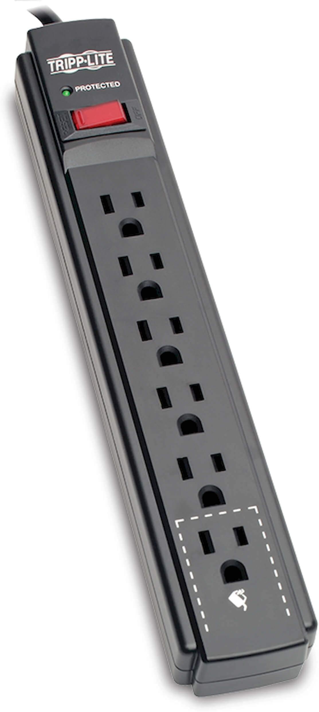 Amazon.com: Tripp Lite Protect It! 6-Outlet Surge Protector w/ 15ft ...