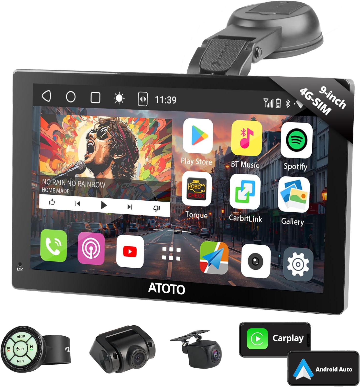Amazon.com: ATOTO P9 4G LTE WiFi Chatgpt Wireless CarPlay & Android ...