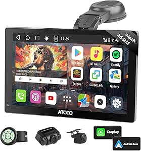 Amazon.com: CarPlay Screen for Car, MYATOTO Portable Android Auto ...