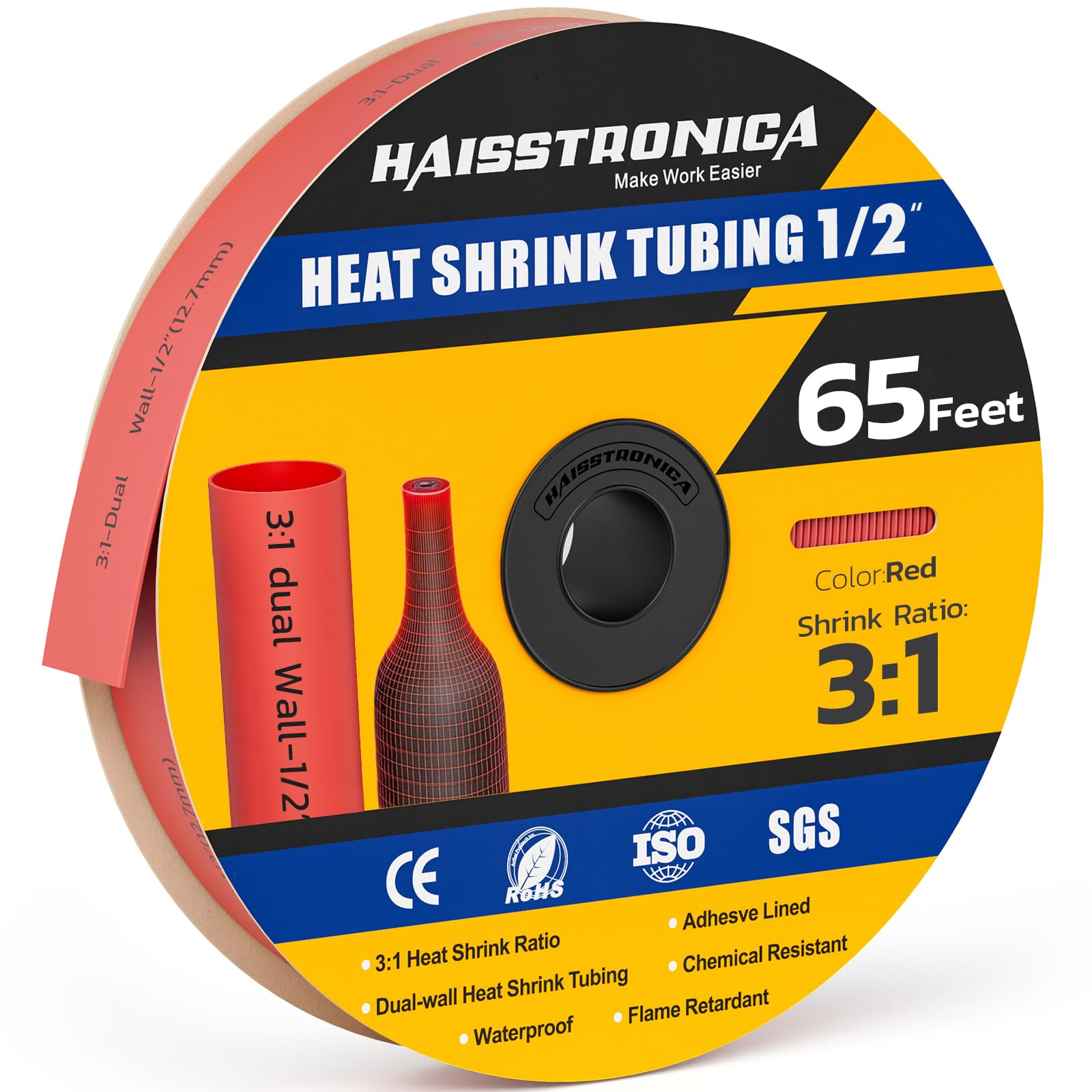 Snapklik.com : Haisstronica 3:1 Heat Shrink Tubing, Shrink Ratio ...