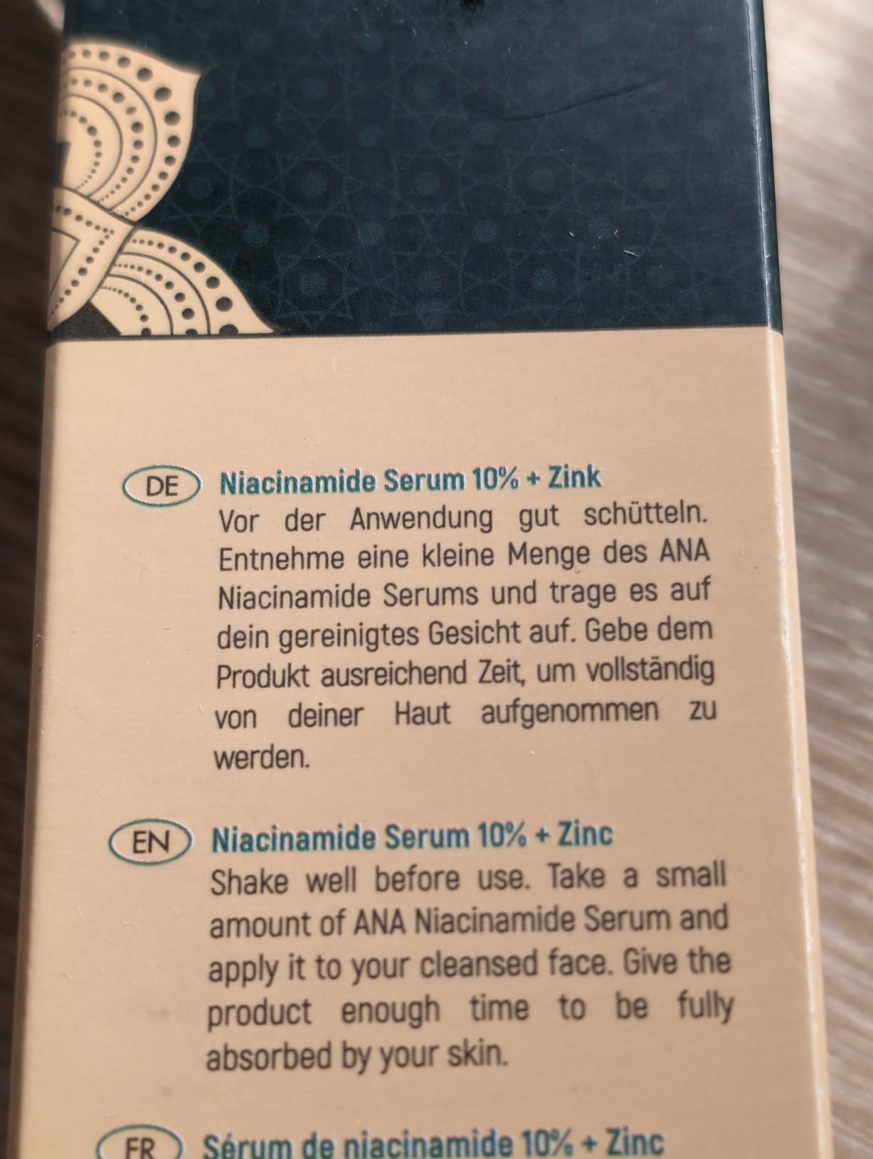 NIACINAMIDE SERUM 10% 100ml - 100% VEGAN & BIO - Gegen überschüssiges ...