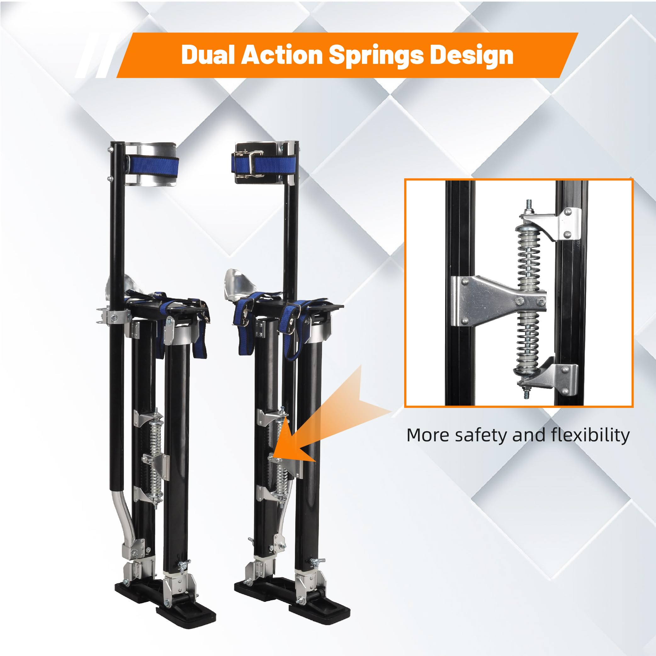 Snapklik.com : Higehio 24-40 Inch Drywall Stilts For Adults, Adjustable ...