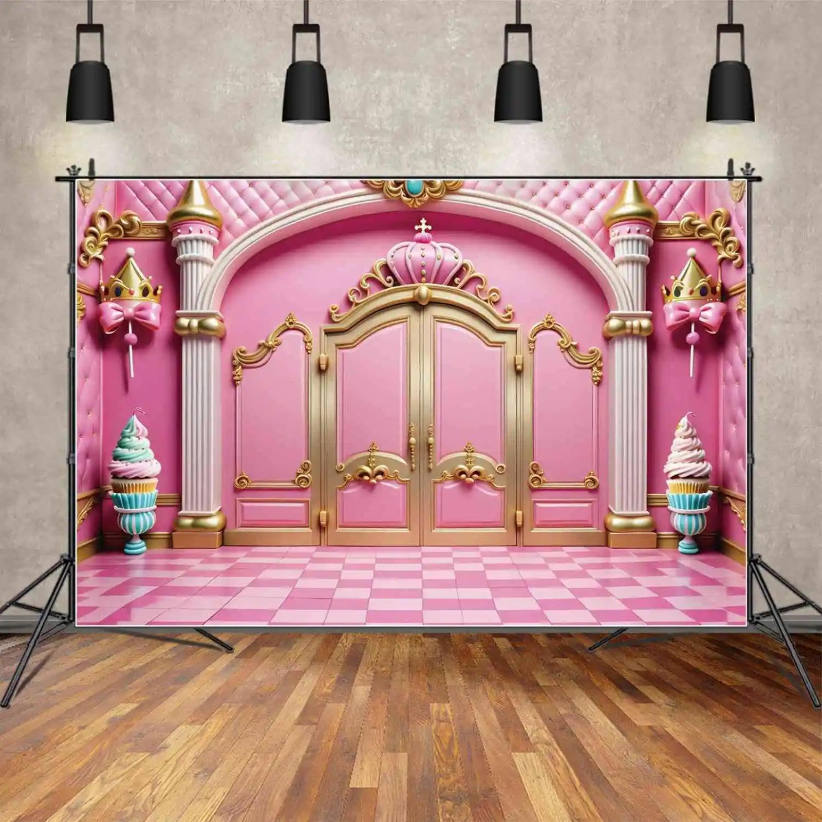 Fundo Rosa Do Castelo Da Princesa Continuación De Fondos Para Tema De