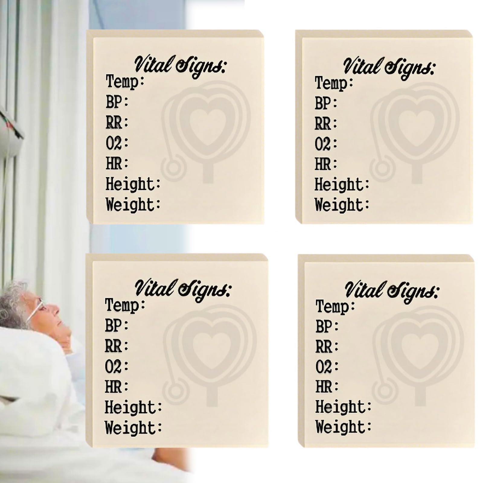 Snapklik.com : Cowenhey 200 Nurse Sticky Notes For Vital Signs 3 Daily ...