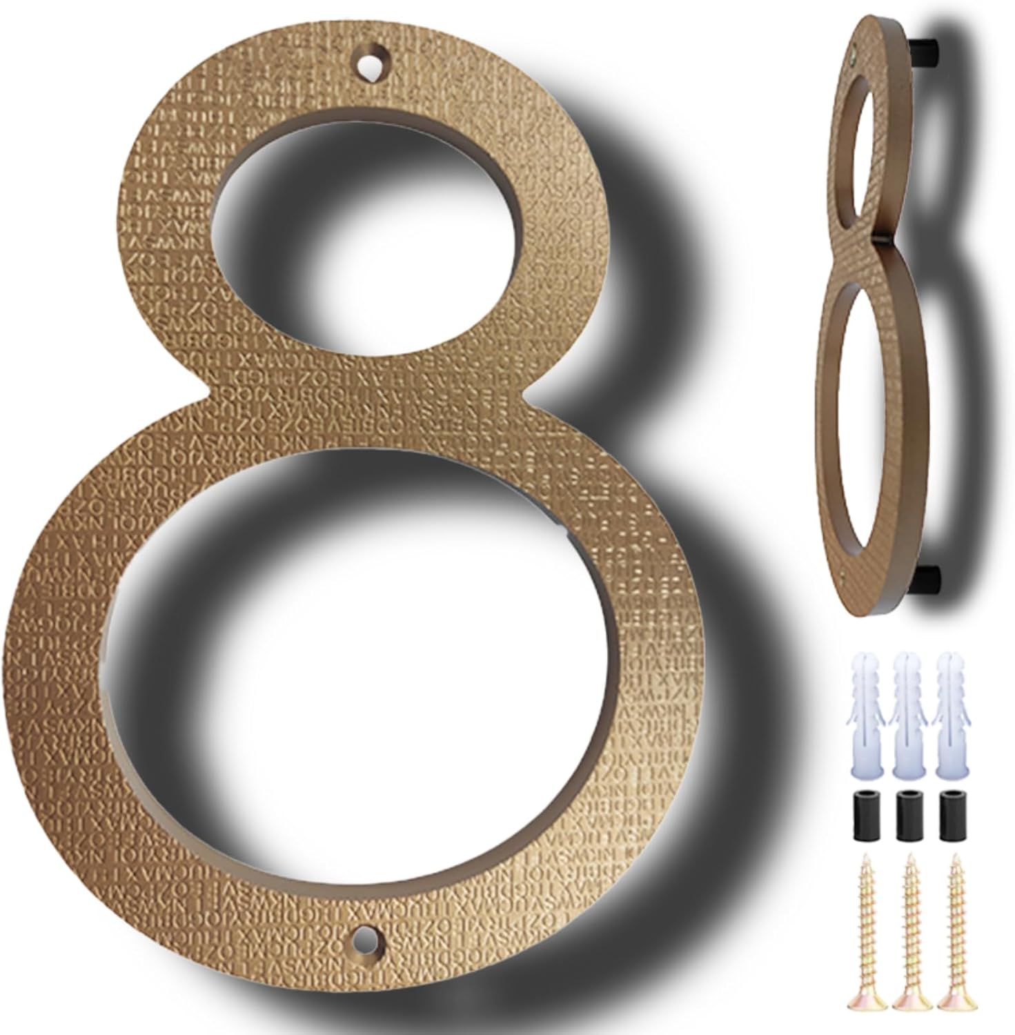 Amazon.com: YIPUKIYI 8 Inch Floating Modern House Numbers For Outside ...