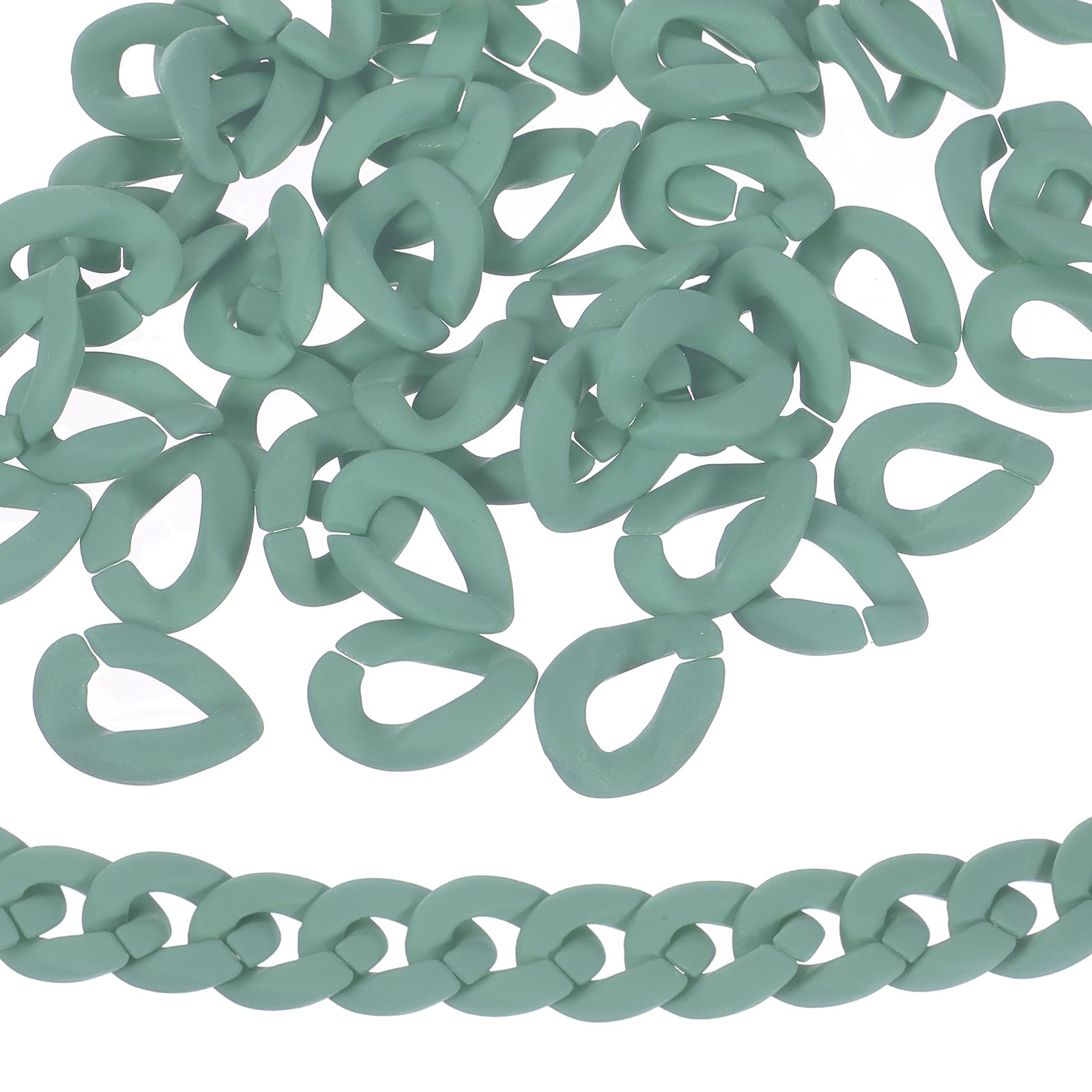 Amazon.com: uxcell 50Pcs Acrylic Linking Chain Rings, 23mm Plastic ...