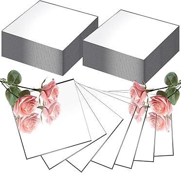 Amazon.com: ROADPLUM 30 PCS Acrylic Mini Mirror Tiles Self Adhesive, 3 ...