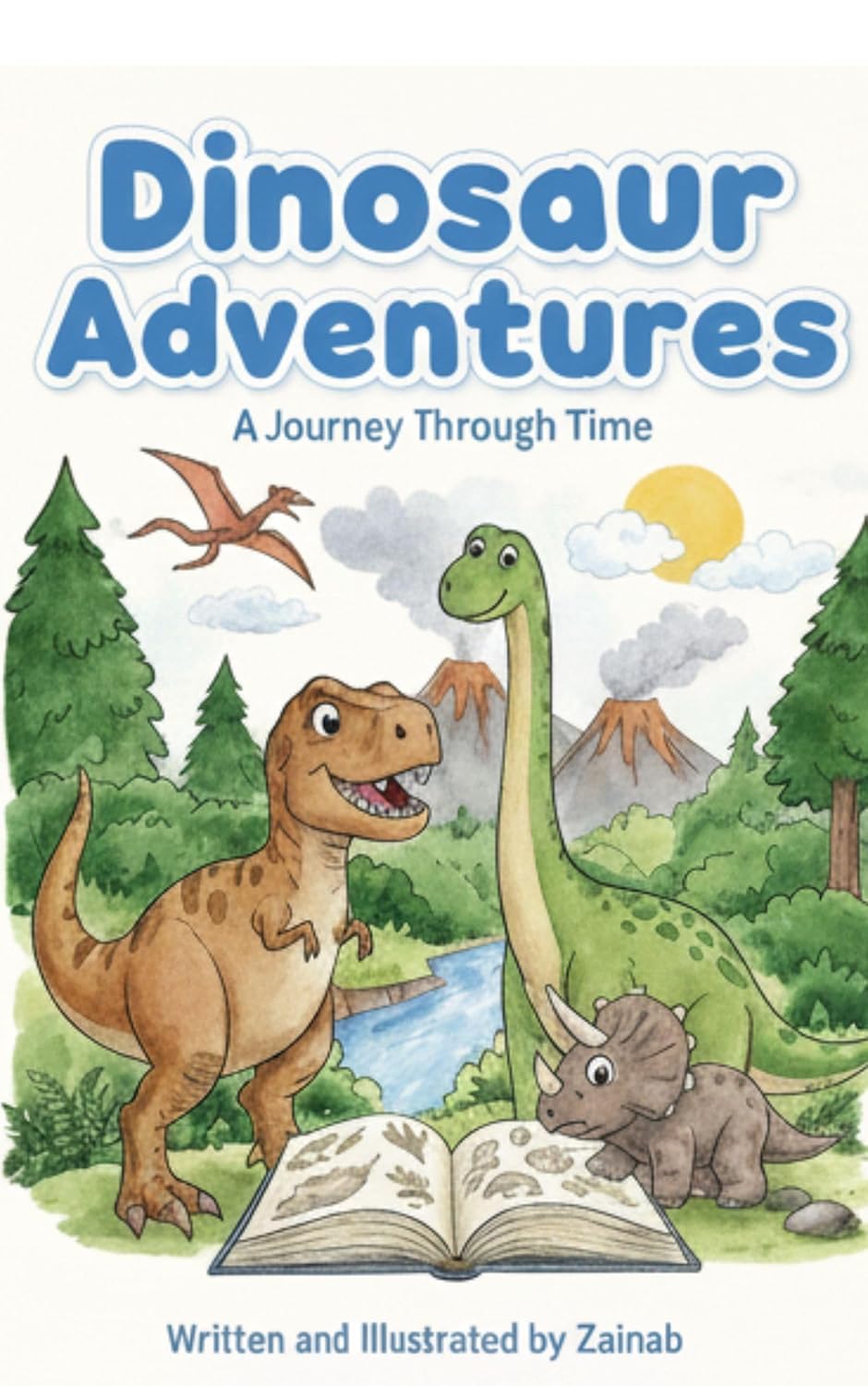 Dinosaur Adventures: A Journey Through Time: Fun and Educational ...