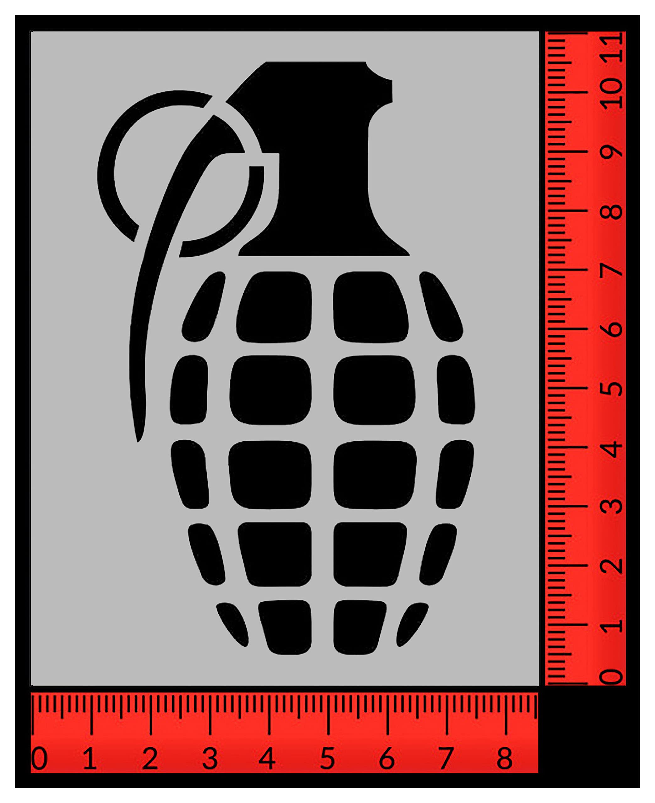 Grenade Stencils Printables Cartoon Bomb Pattern. Use The Printable