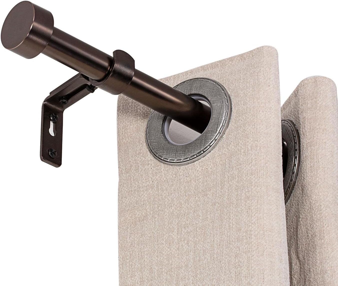 Amazon.com: WORLD RODS Modern Curtain Rods for Windows 18 to 88 Inches ...