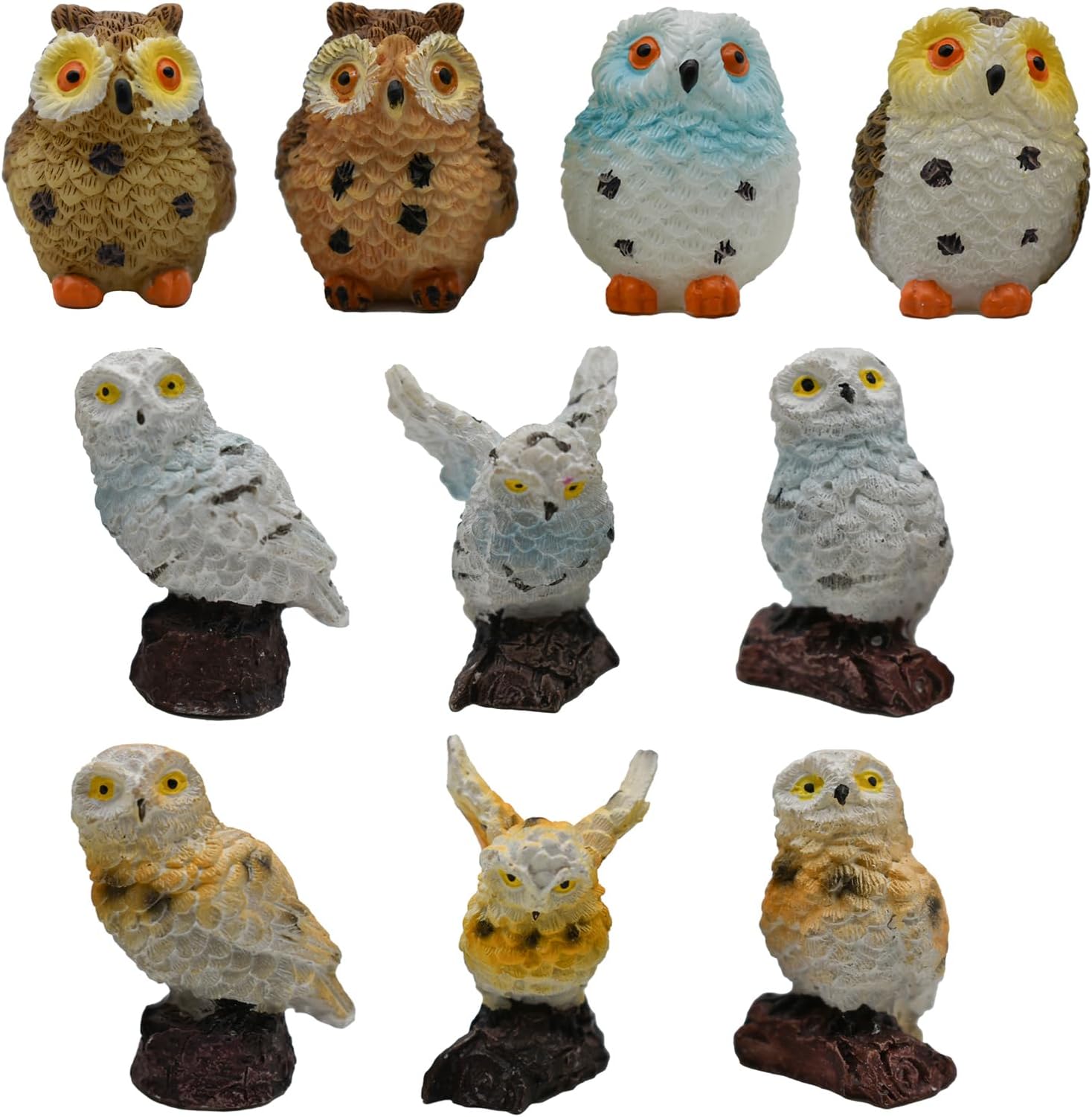 Amazon.com: ANIUHL 5 Pieces Owls Fairy Garden Miniature Ornaments Mini ...