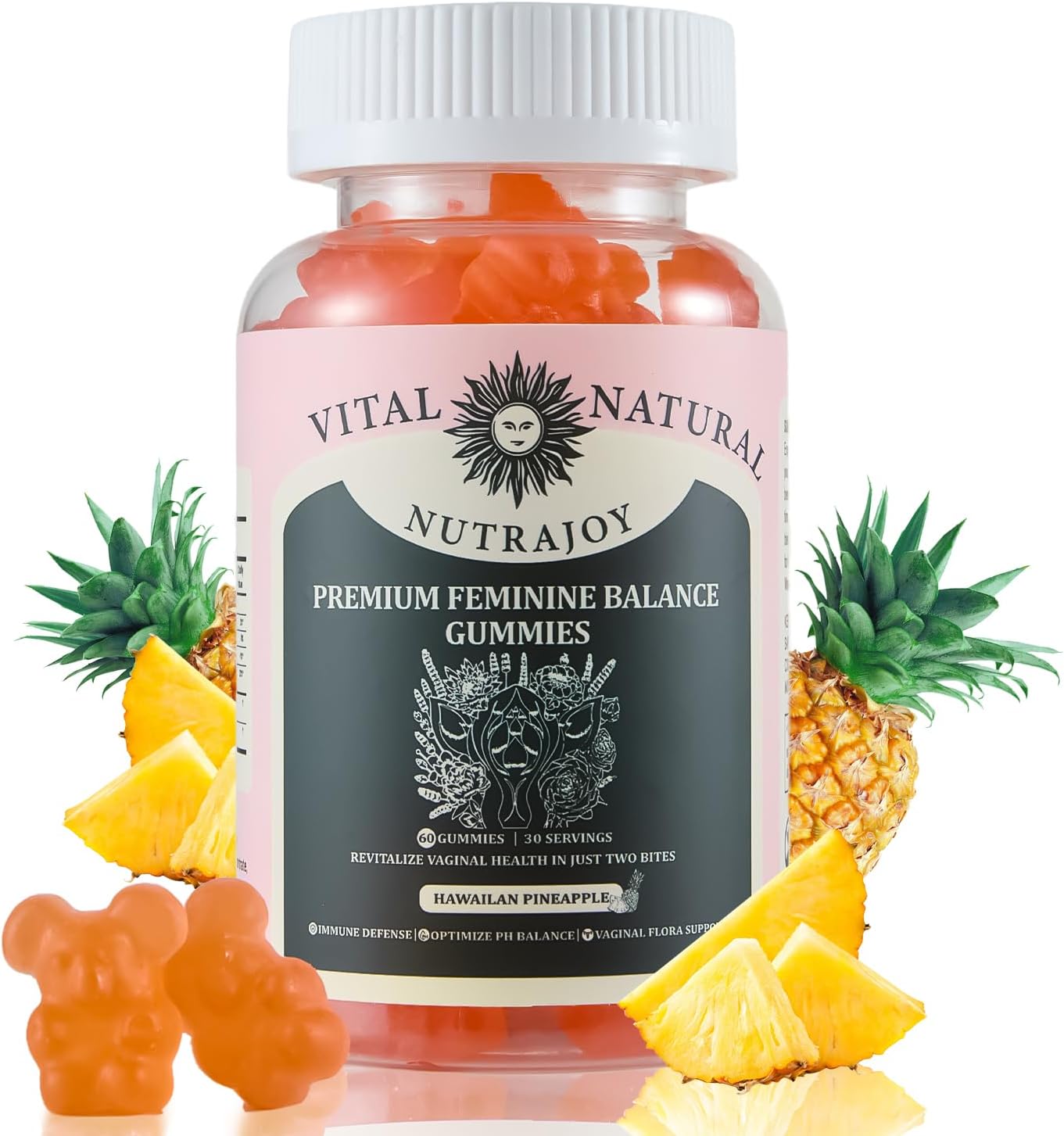 Amazon.com: Her Juicy Feminine Probiotics Gummies for Women | Pineapple Flavor | Supports pH ...