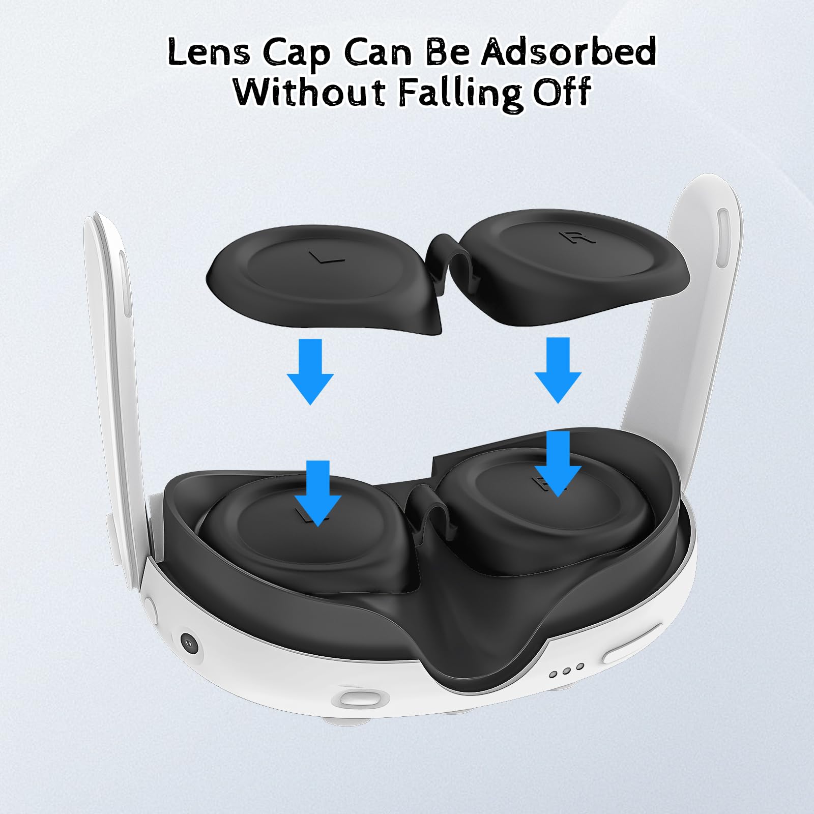 Relohas Deluxe 5 in 1 Silicone Accessories for Meta Quest 3, VR ...