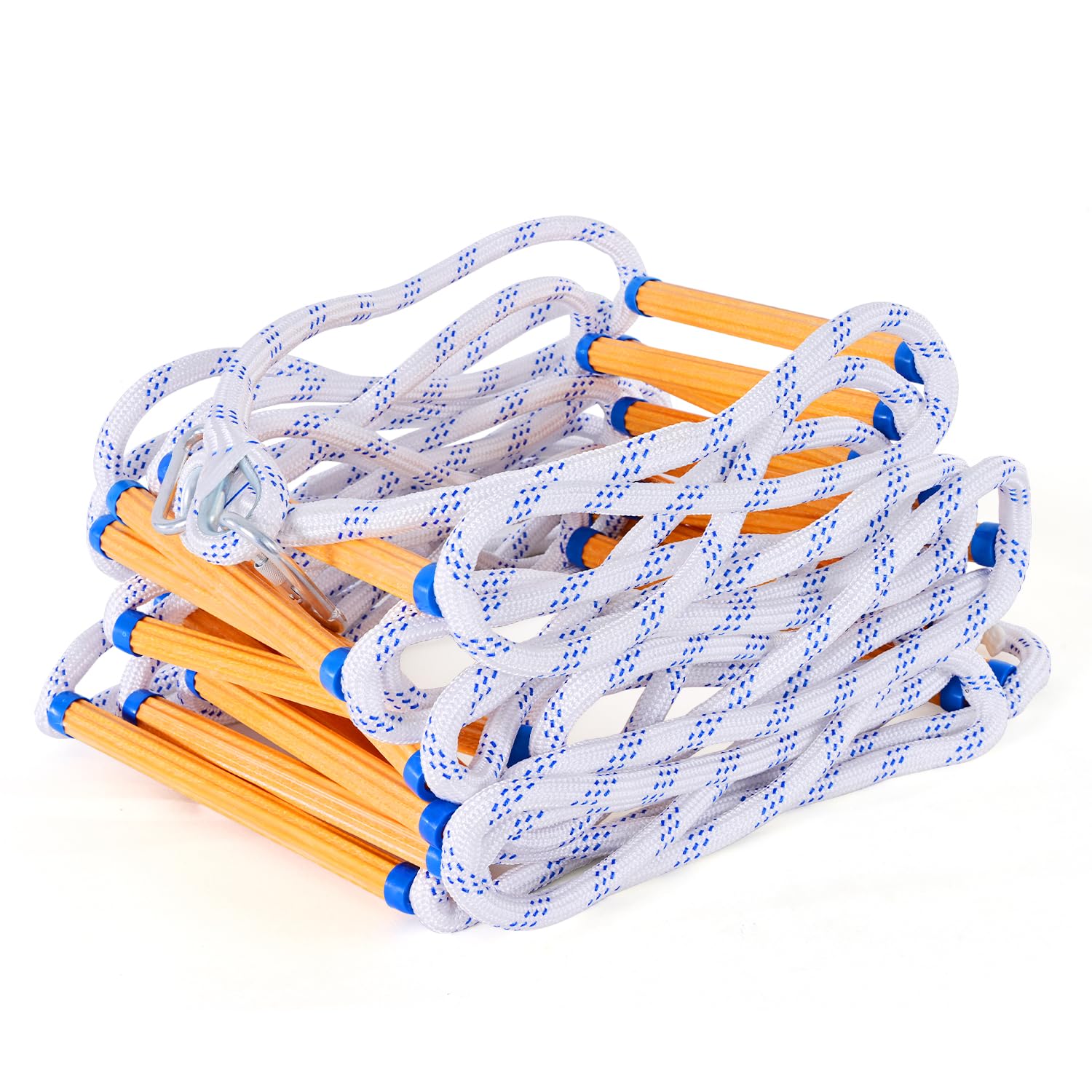 Fire Ladder Rope Ladder Fire Escape 8ft With Stand-Off Stabilizers ...