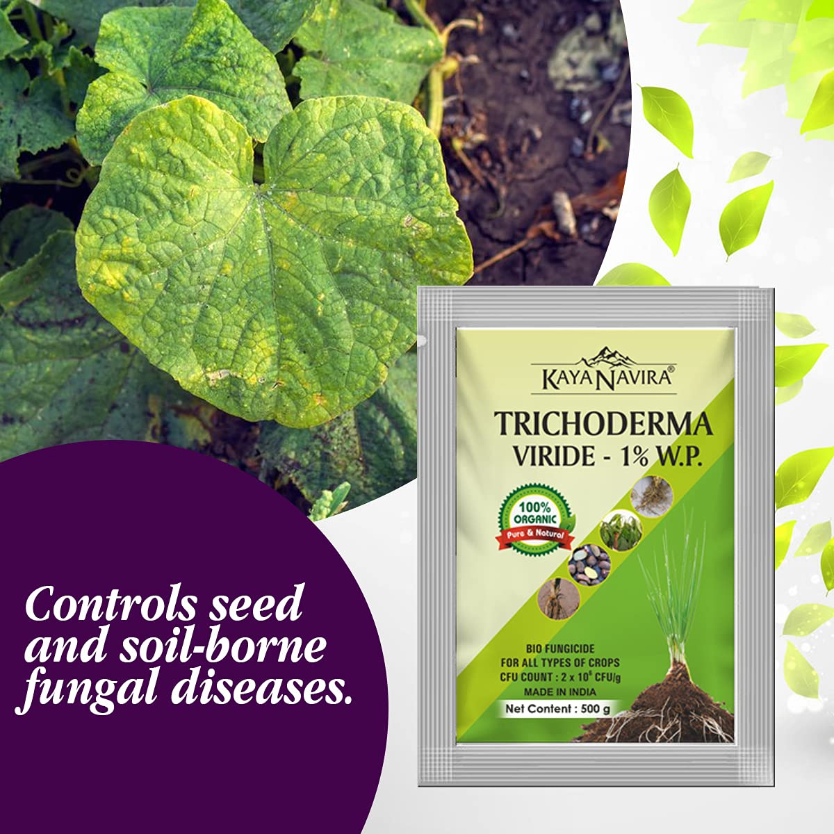 Buy KAYA NAVIRA Trichoderma Viride 1% W.P Powder Fungicide (1 Kg) For ...