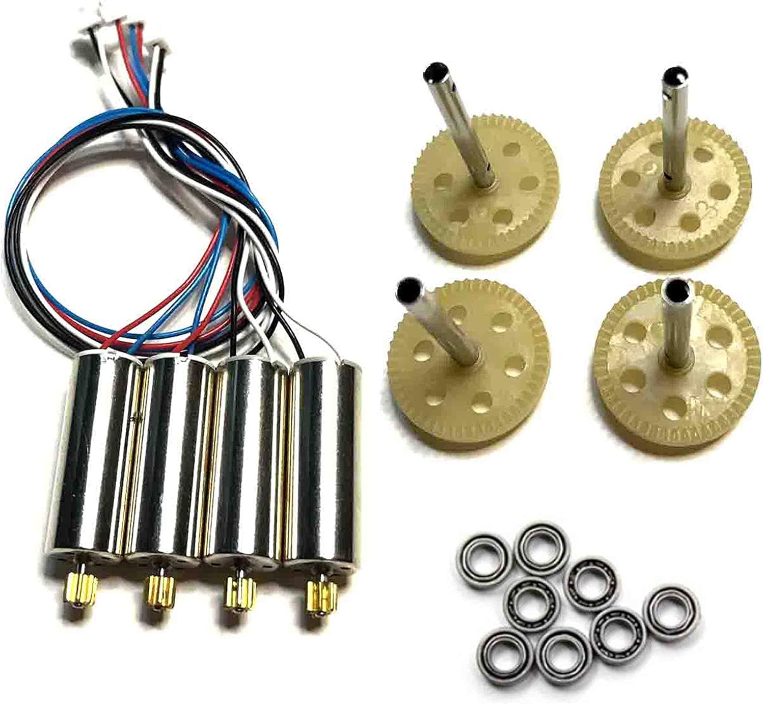 Amazon.co.jp: ドローン部品 rc ドローン部品キット用 エンジン モーター プロペラ ブレード ギア スクロール ベアリングなど S162 E520 E520S JD22S JD ...