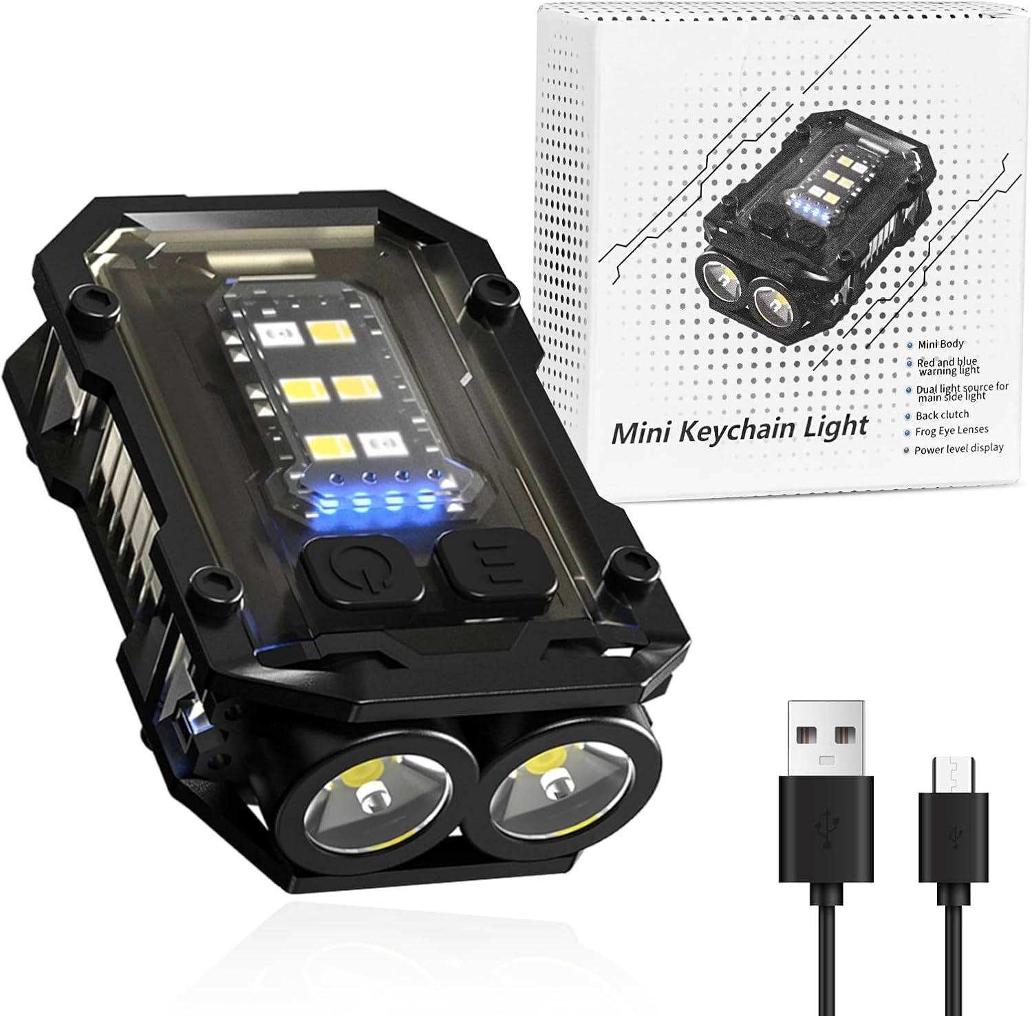 Keyring Torch,Small Powerful Torch Led Super Bright 900 Lumen,Small ...