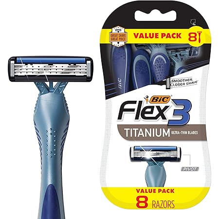 Amazon.com: BIC Hybrid 3 Comfort Disposable Razors for Men, 1 Handle ...