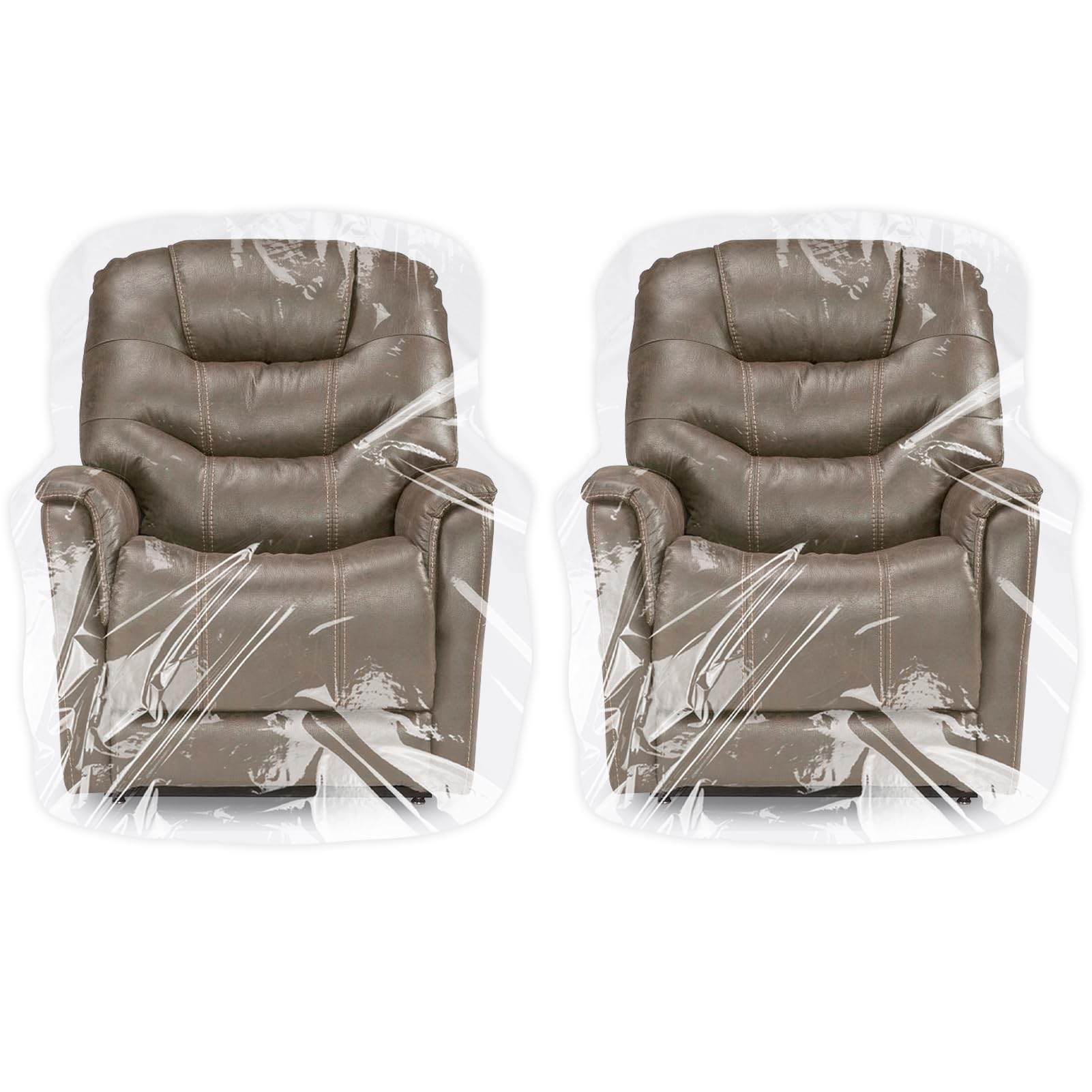 Amazon.com: TRINKA 2 PCS Plastic Furniture Covers for Storage, 4 MIL ...