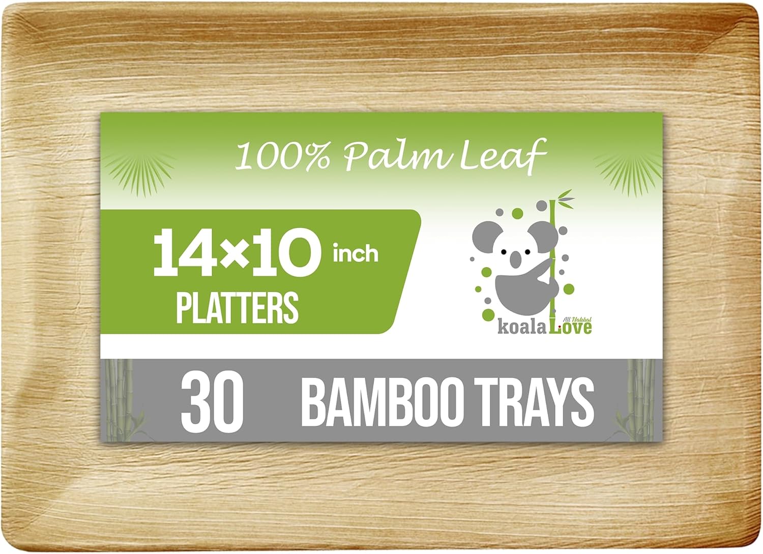 Amazon.com: Palm Leaf Platters, 100% Compostable Disposable Eco ...