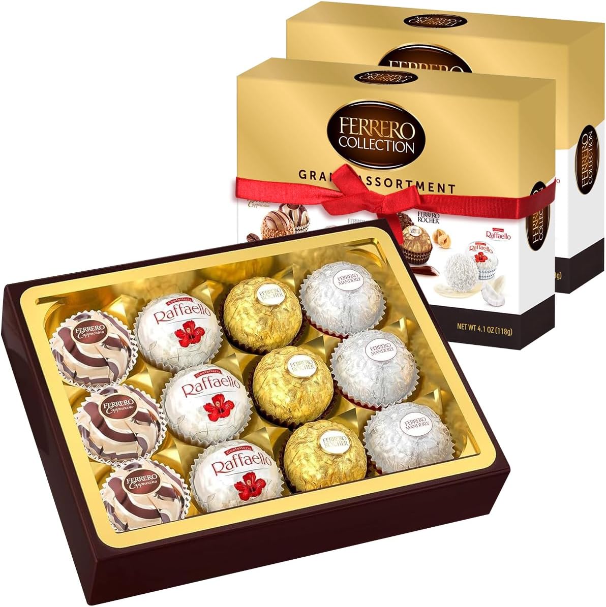 Amazon.com : Ferrero Rocher Heart Gift Box, 16 Count, 7 Oz : Gourmet ...