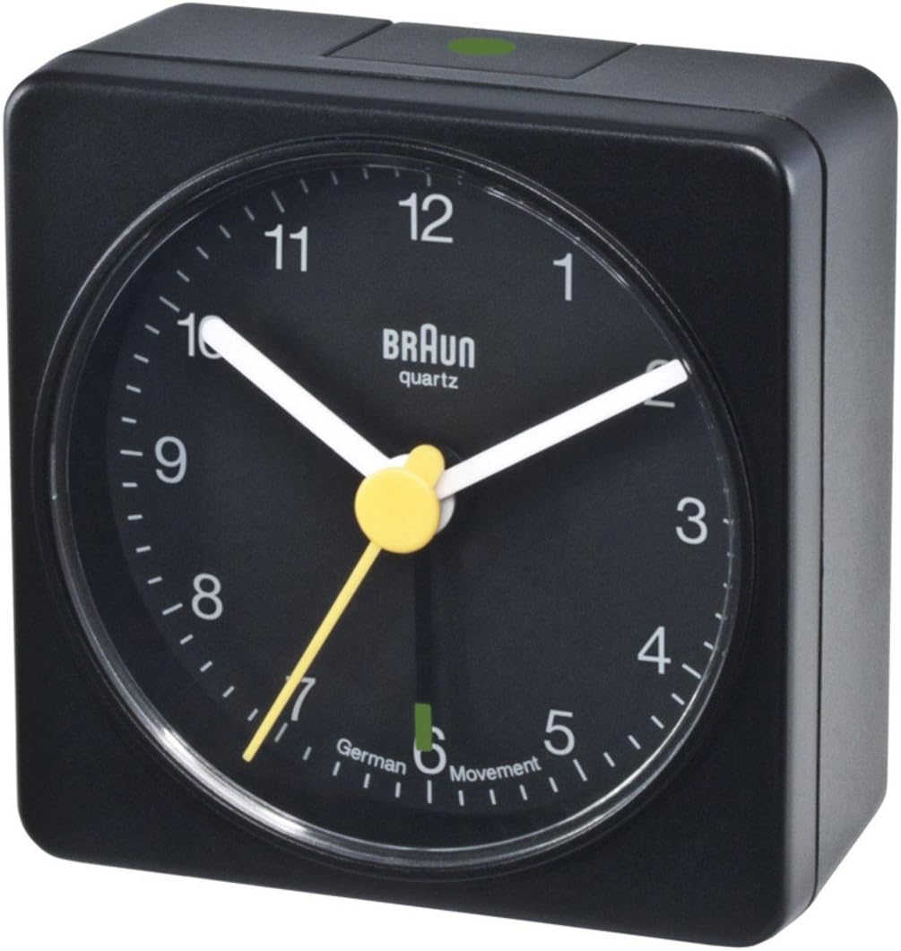 Amazon.com: Braun BNC002BKBK Classic Analog Quartz Alarm Clock : Home ...