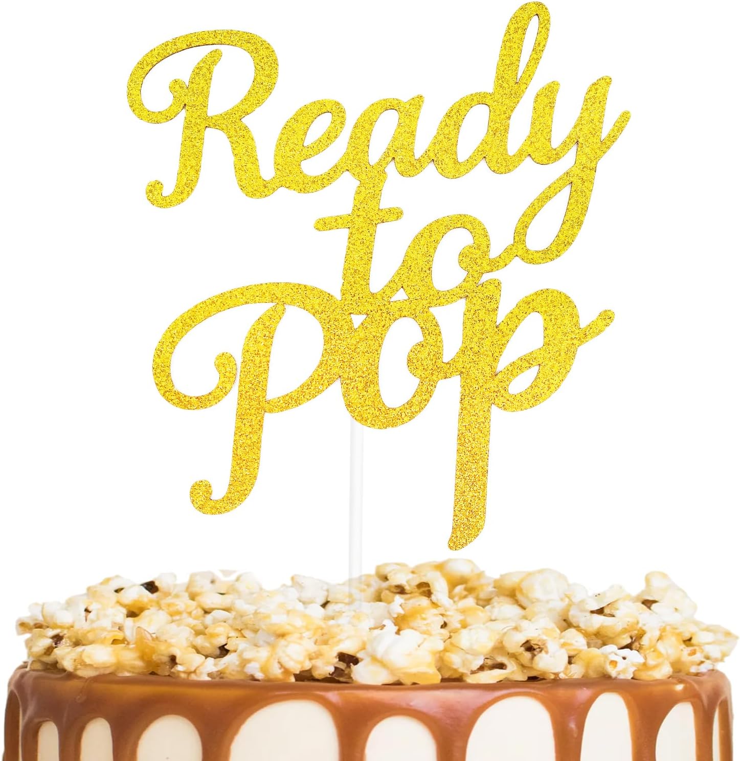 Amazon.com: Ready to POP Cake Topper, Popcorn Baby Shower Decorations ...