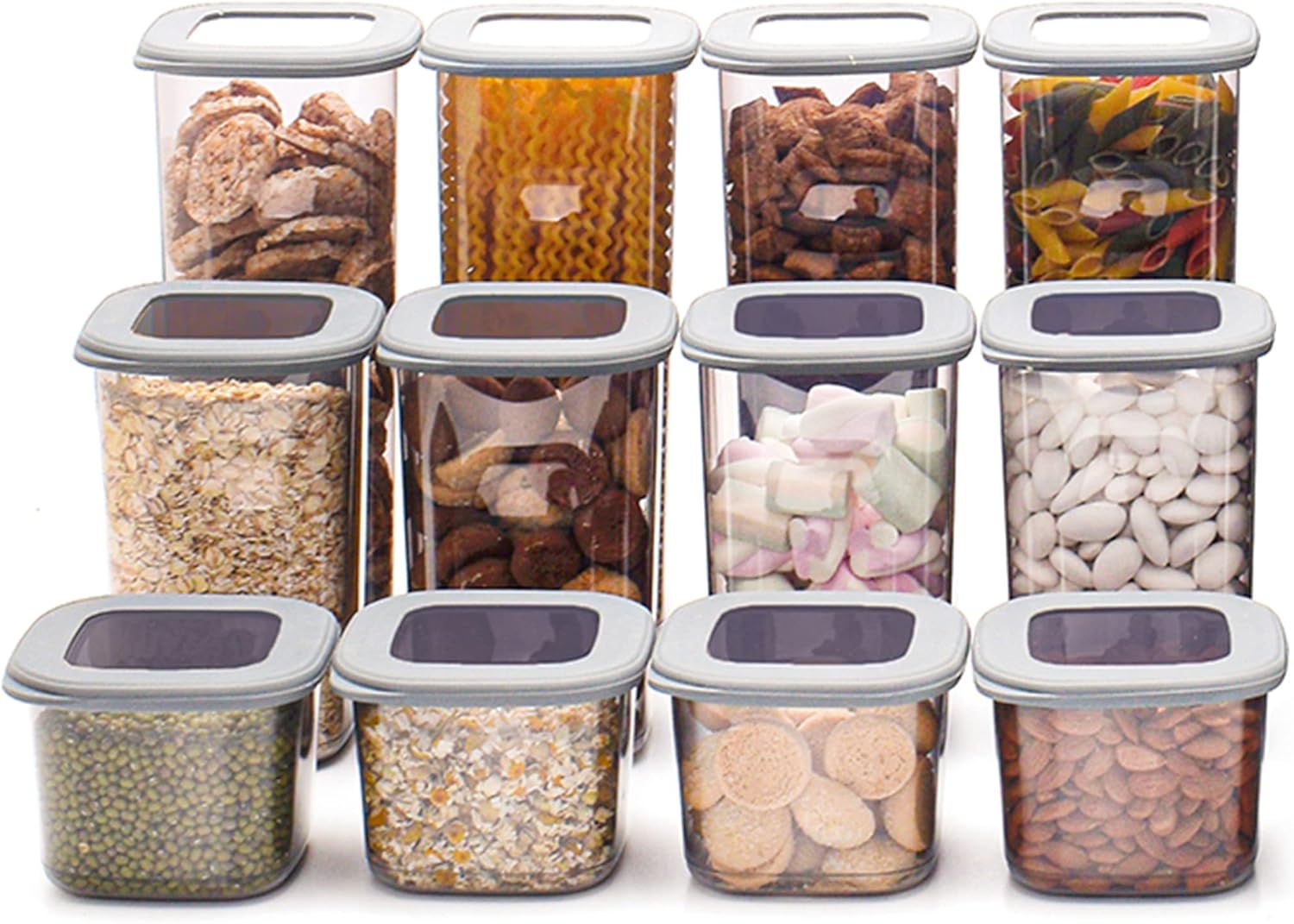 UANDU Voorraaddozen met Luchtdichte Deksel Set, BPA vrij, Opbergdoos ...