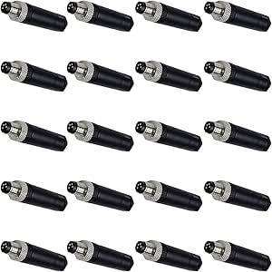 Amazon.com: 5/20Pcs M8 Waterproof Connector Set, 3/4/5Pin Options, Male ...