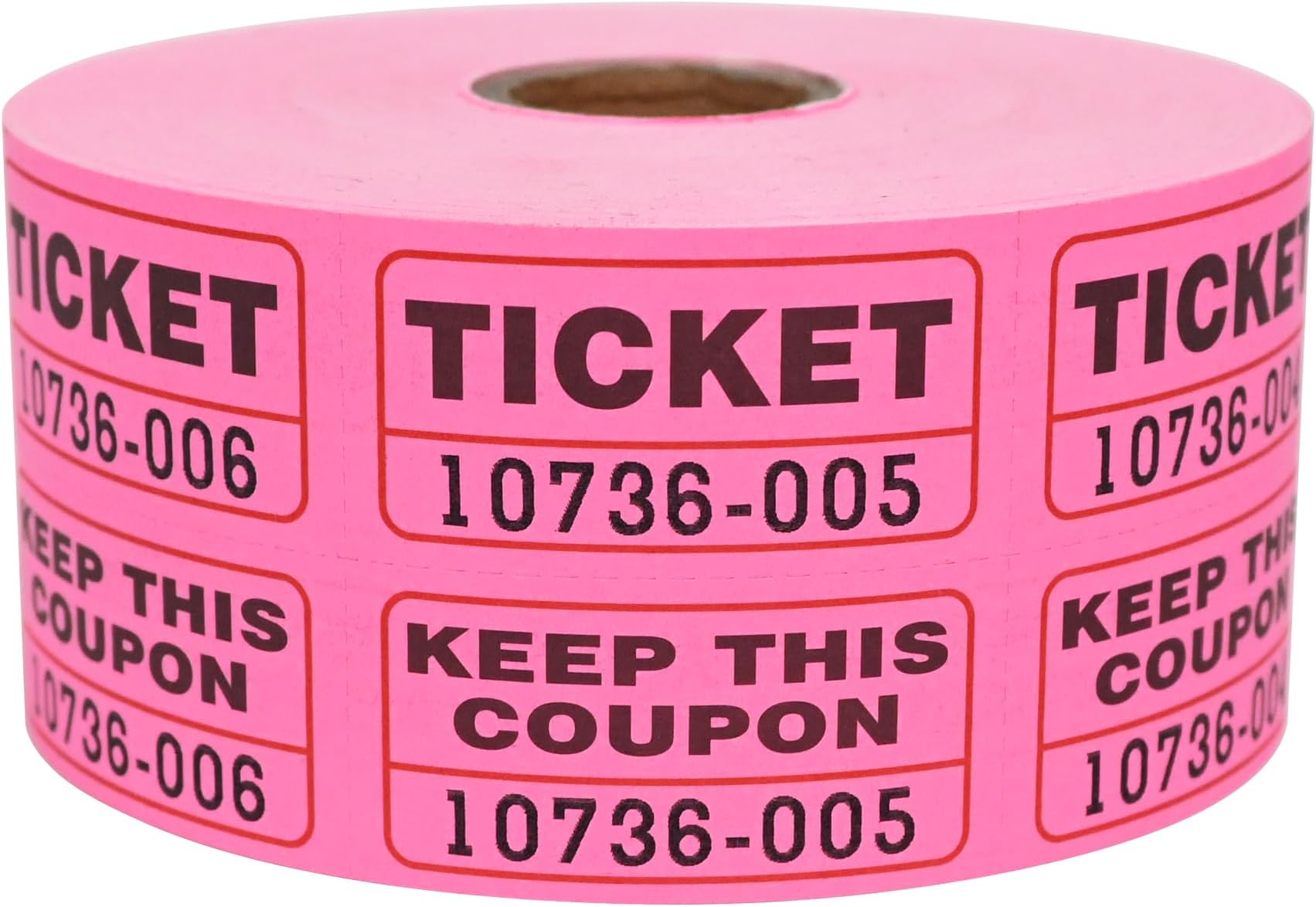 Amazon.com : L LIKED 200 Raffle Tickets, 50/50 Double Roll Tickets for ...