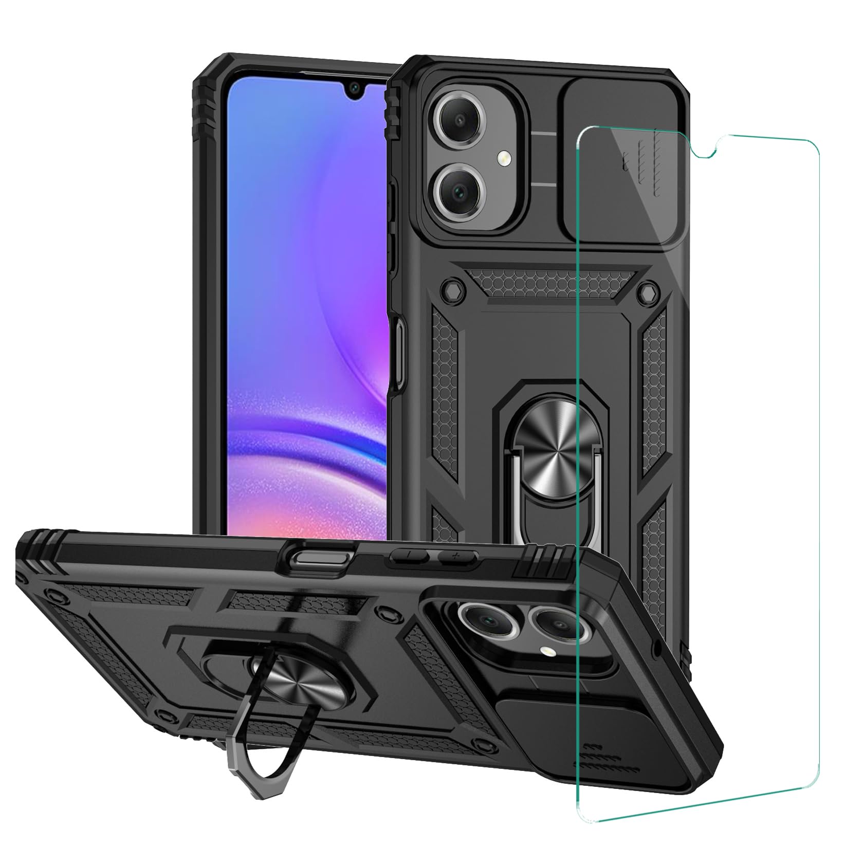 Amazon.com: Futanwei for SAMSUNG Galaxy A06 Case with Screen Protector SAMSUNG A06 Phone Case 4G ...
