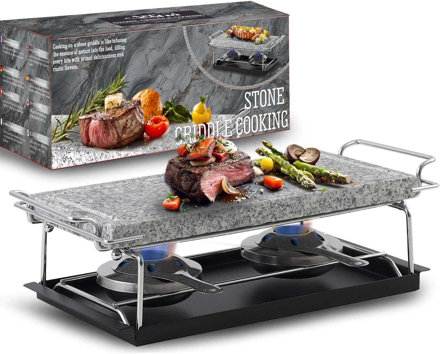 Amazon.com: Japanese Smokeless Grilling Stone - Ishiyaki Konro Grill ...